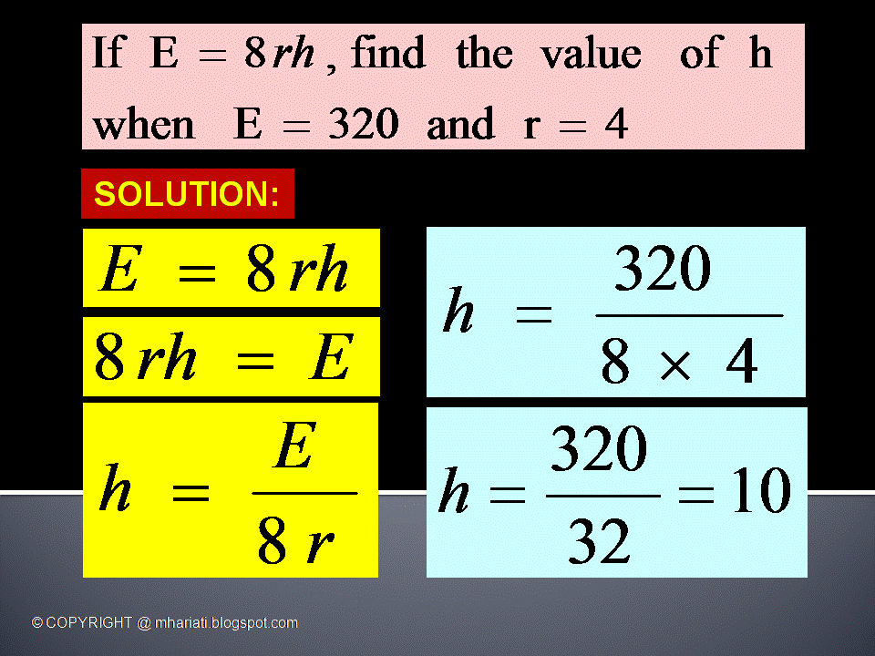 TIP BELAJAR MATEMATIK (TIPS FOR LEARNING MATHEMATICS): FIND THE VALUE ...
