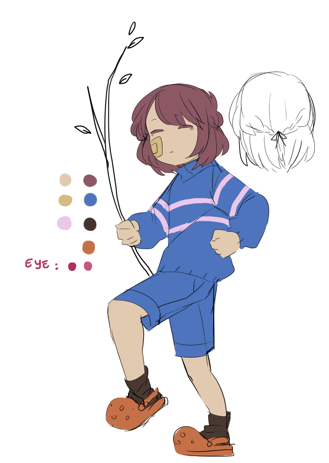 creative corner: Drawing Frisk From Undertale