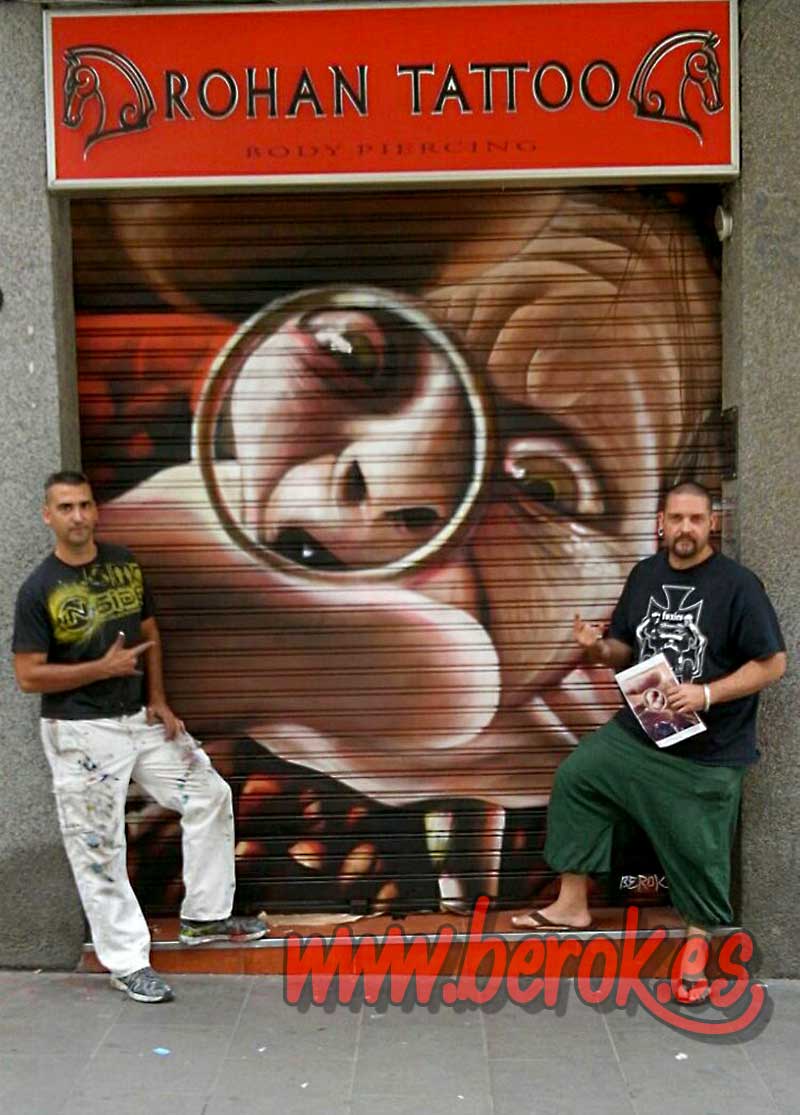 Graffiti persiana Gollum en Rohan Tattoo