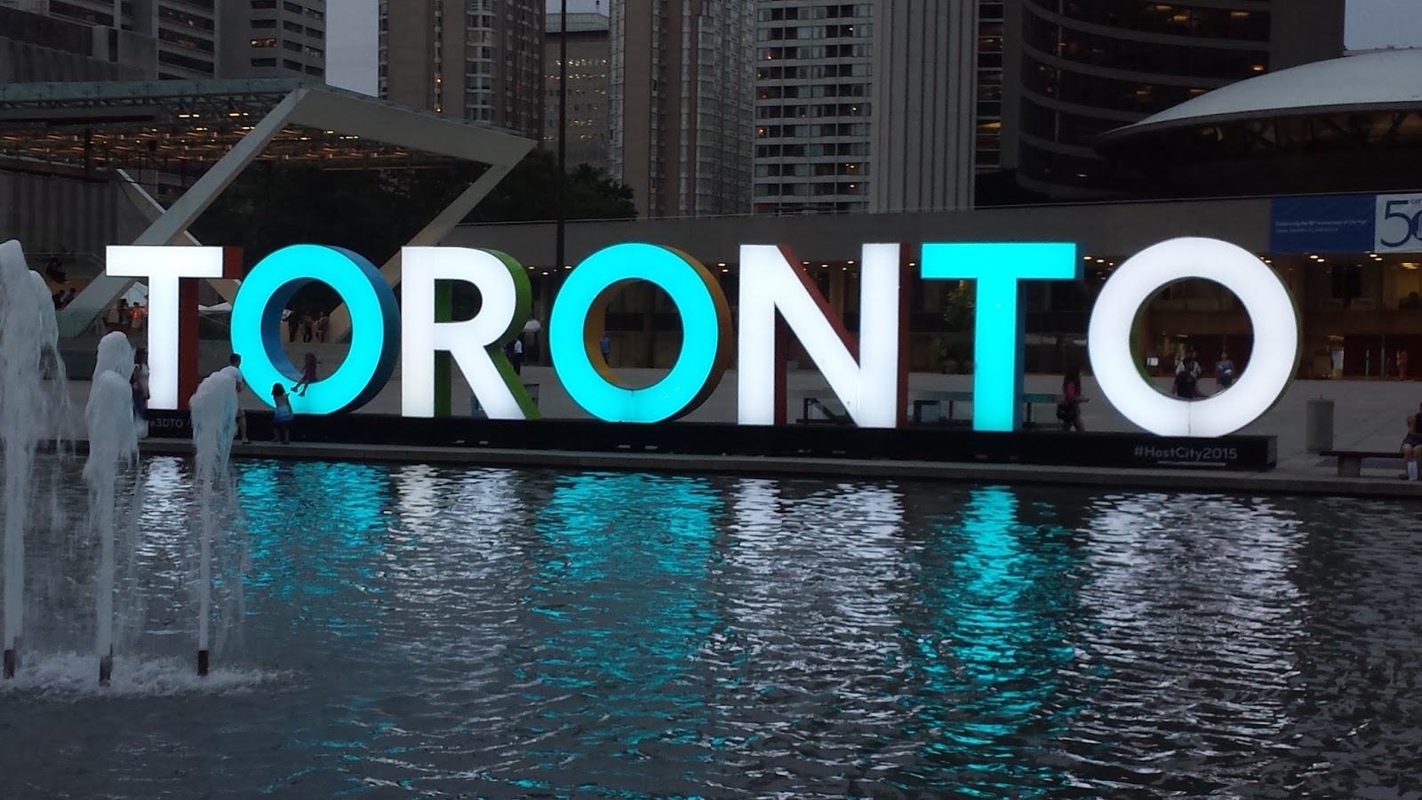 Toronto things: Toronto sign at City Hall