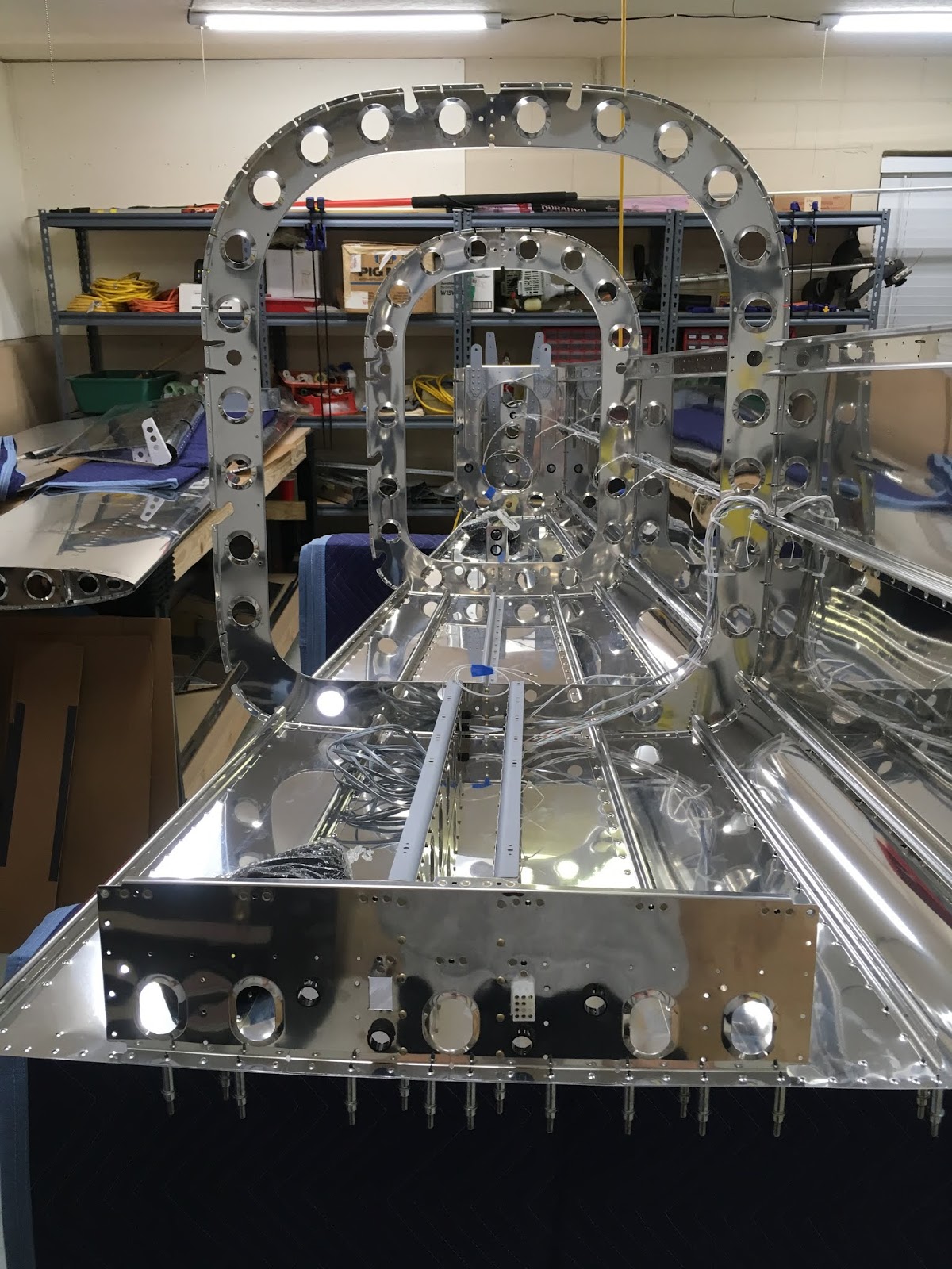 Alex's RV-14A Build Log: Section 10 - Aft Fuselage (bottom skin; wiring ...