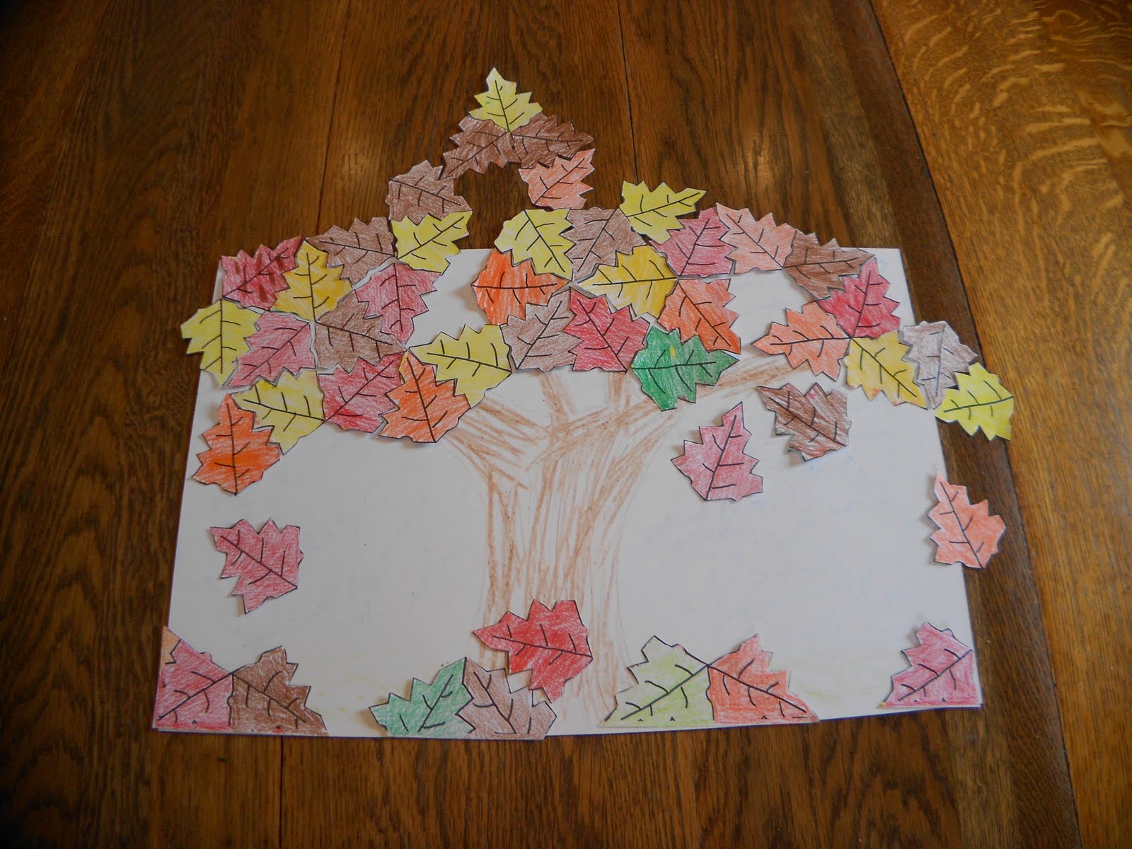 Almost Unschoolers: Fall Leaf Tessellation