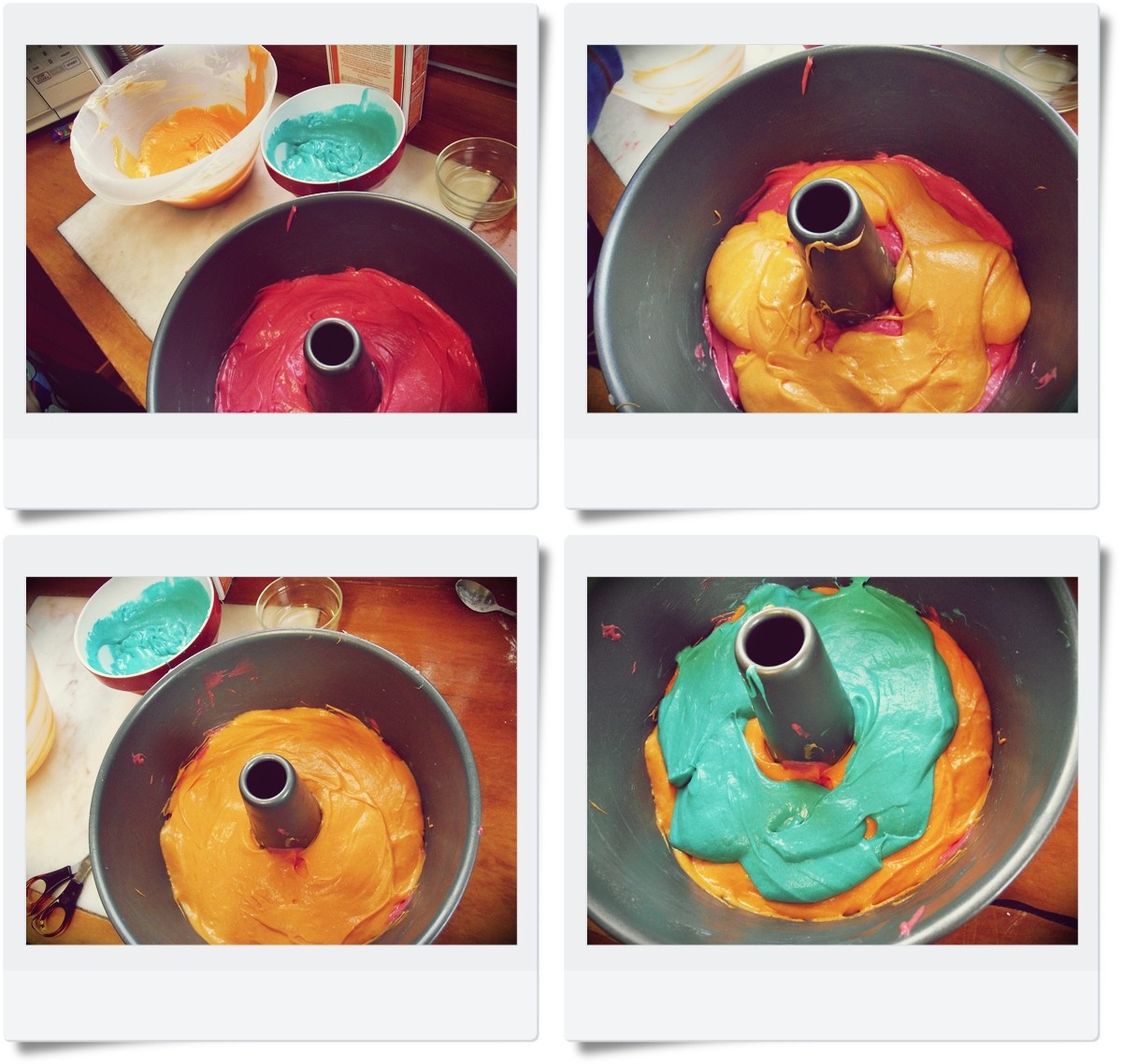 Great Fun etc: Kids Cook: Rainbow Marble Cake (with Printable Recipe card)