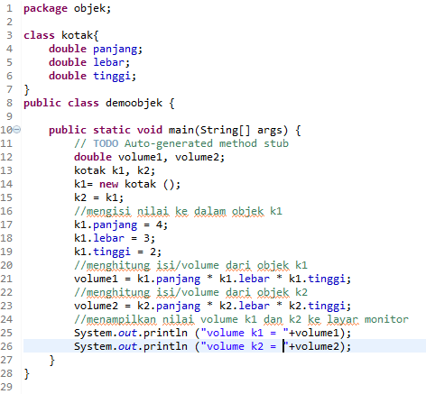 TEKNIK INFORMATIKA: MEMAHAMI BENTUK CLASS DAN OBJEK PADA JAVA