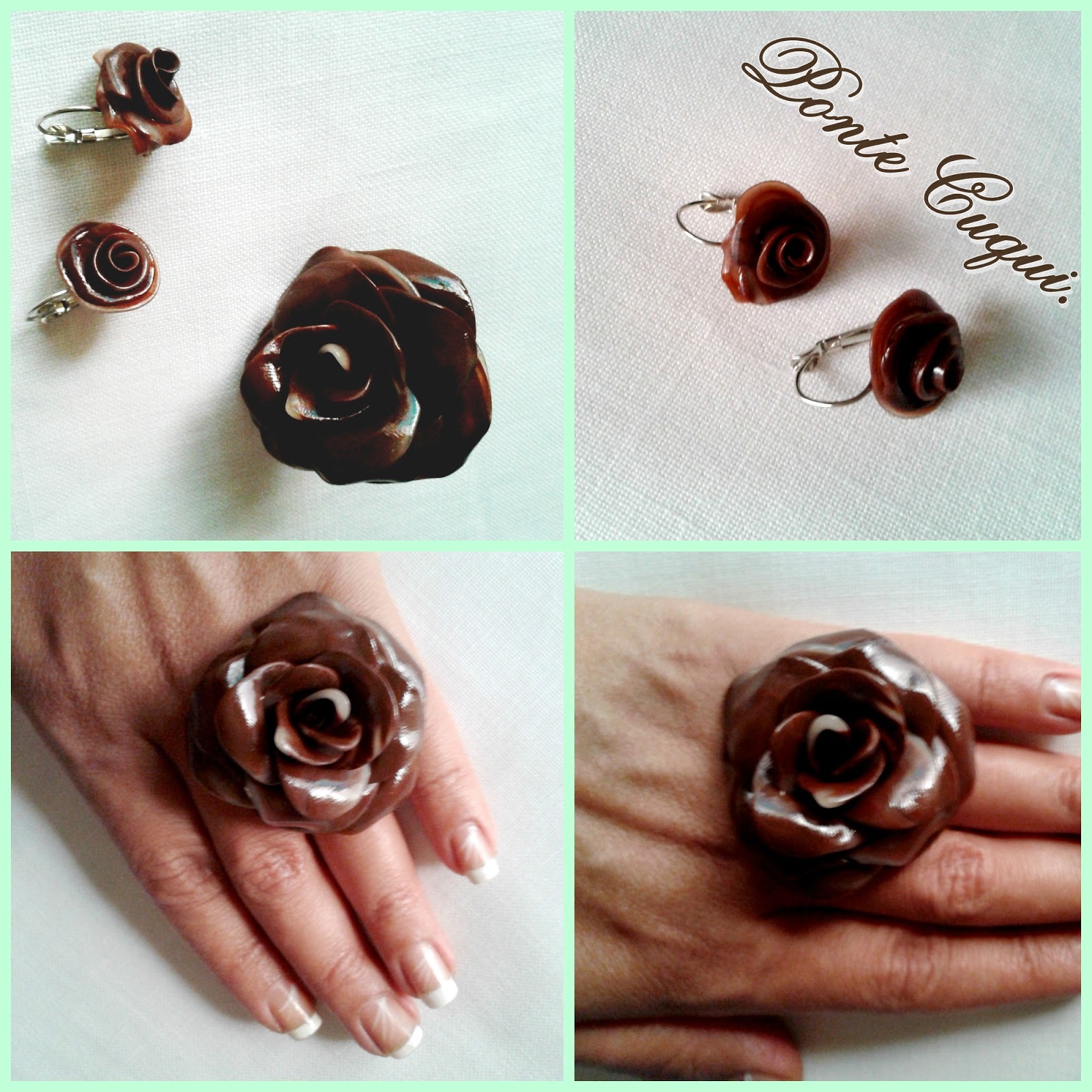 Bisutería en fimo Ponte cuqui "Olga"