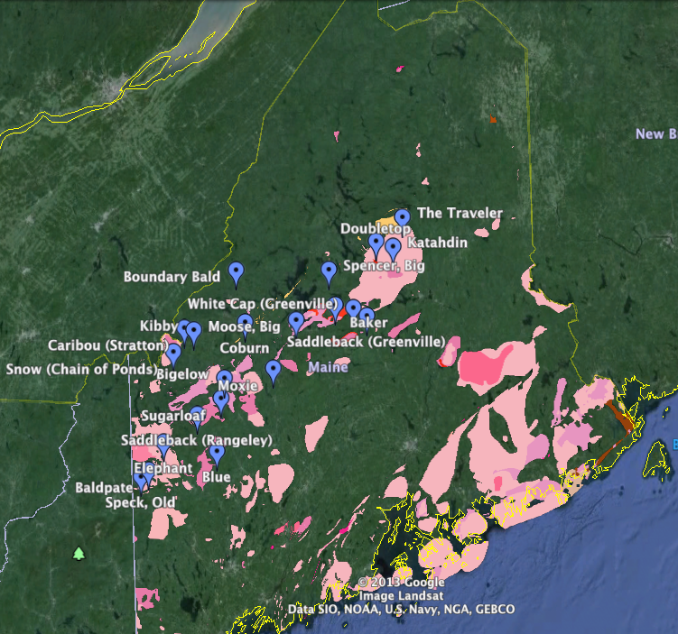 Maine Geology Hikes: New England's 50 Finest