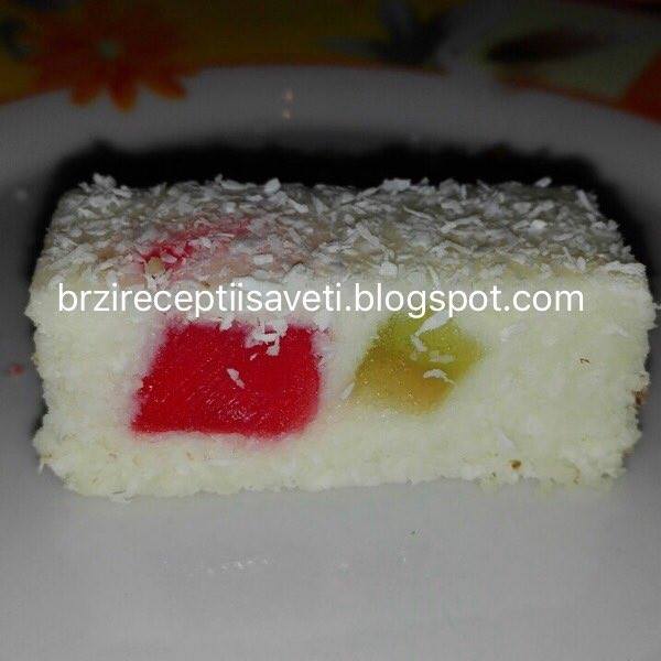 Brzireceptiisaveti.blogspot.com: Brz kolac sa zele bombonama-decija radost