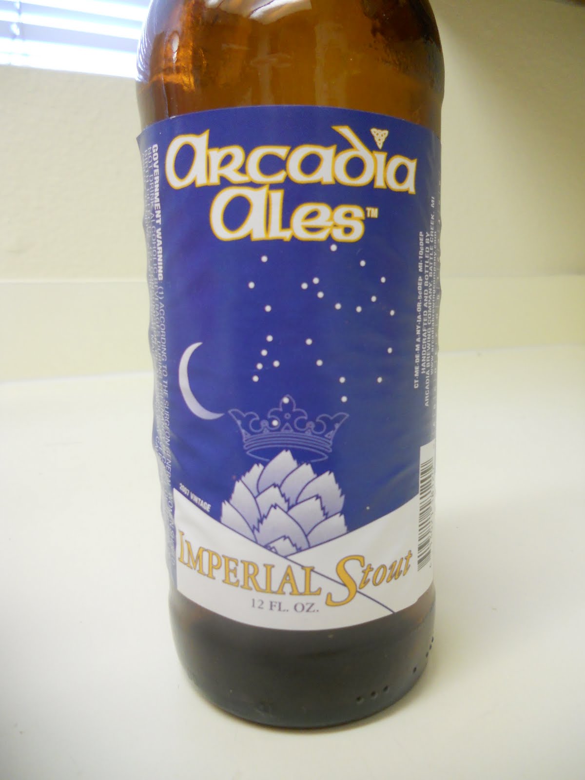 Walker's Top Beers: Arcadia Brewing Company - Arcadia Imperial Stout