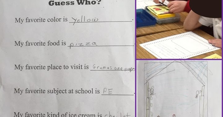 Growing Roots: Back to School Ideas - Who Am I? Activity