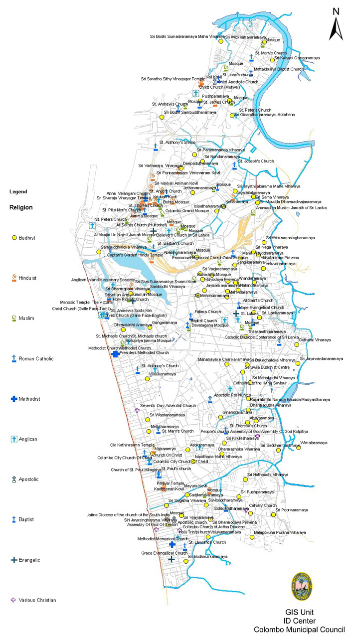 Colombo Public Library: Map Of Colombo