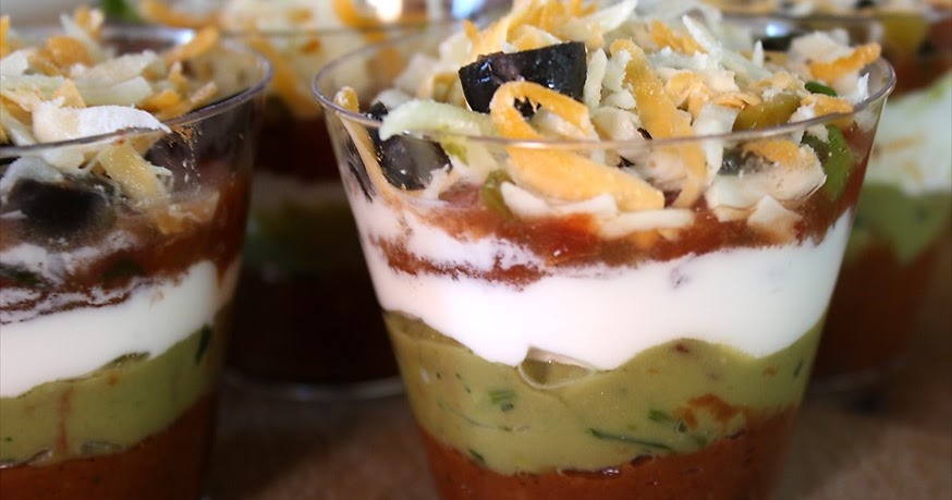 Cooking Gluten Free with Bea: Layered Salsa Cups -Serves 50