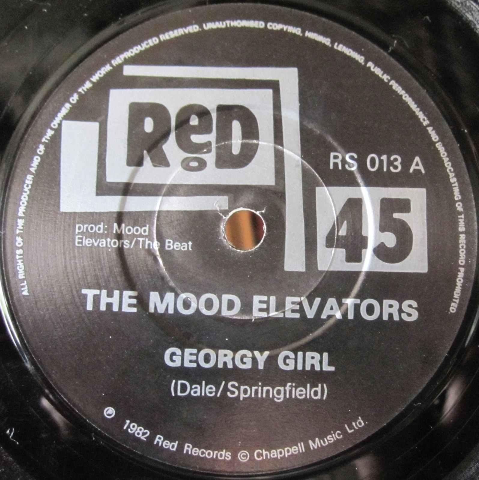 From A Northern Place: The Mood Elevators - Georgy Girl (7")