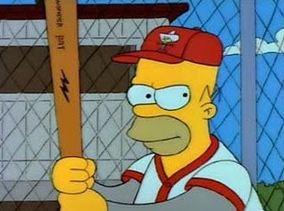 Los Simpson Homero y el bat 3x17 | Hace rato no siento la buena vibra ...