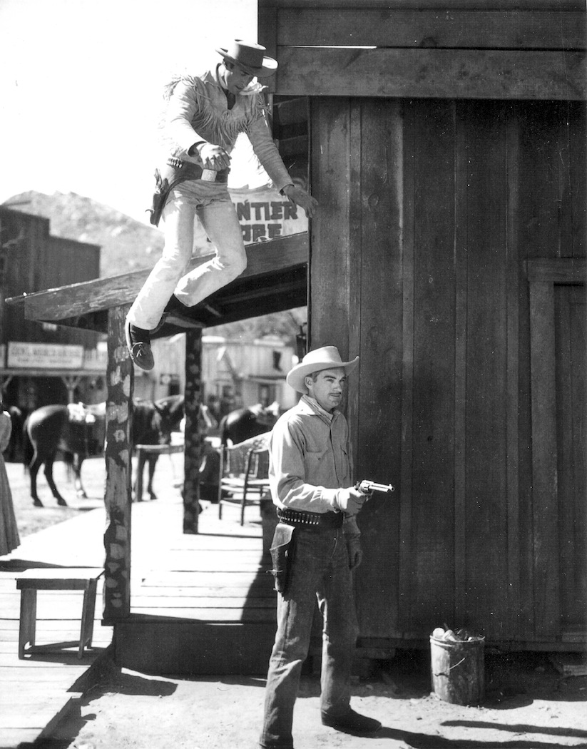 A drifting cowboy: Corriganville's Western Street -- Silvertown