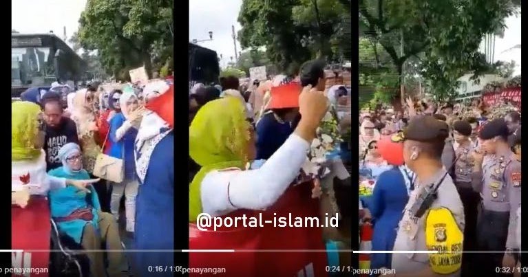 LUAR BIASA!! Emak-emak Gantiin Mahasiswa DEMO di KPU Tolak Kecurangan | PORTAL ISLAM