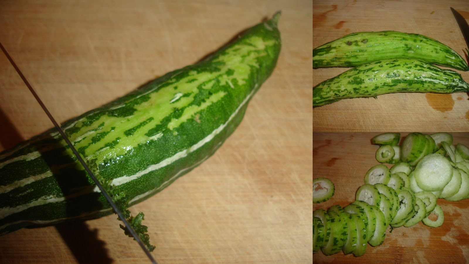VineelaSiva: Potlakaya Koora(Snake gourd fry)