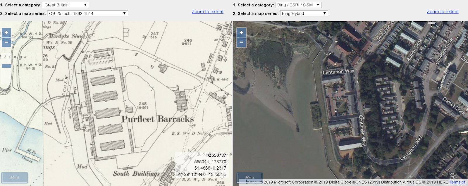 A Walker's Ramblings: Side by side maps