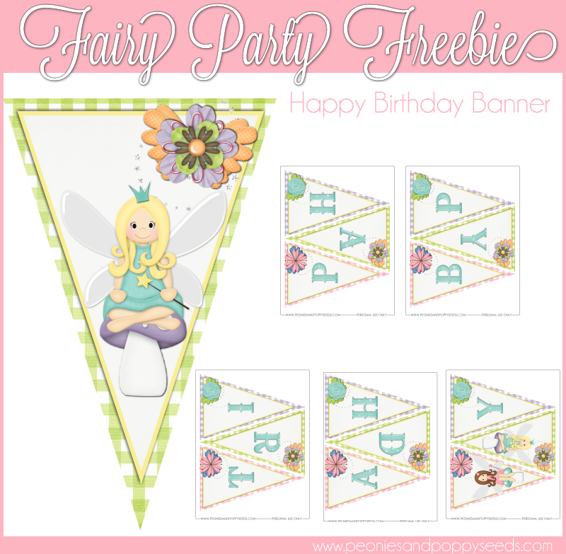The Bingham Diaries: Fairy Birthday Banner