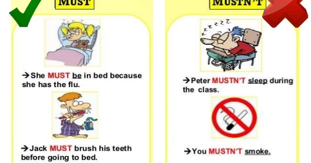 English with Eve: Must & Musn't