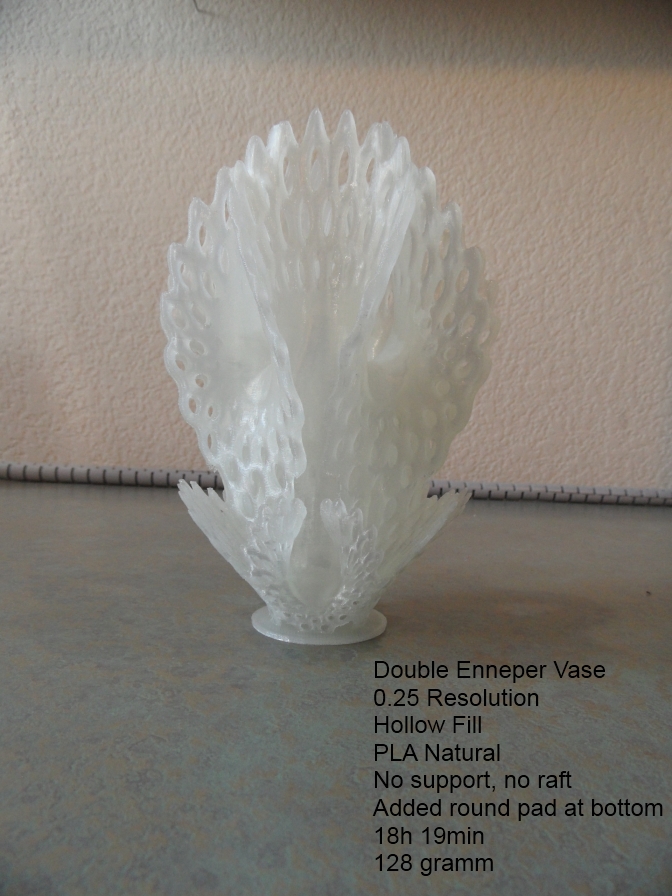 CubeX 3D Printing Blog: Natural PLA Vase print