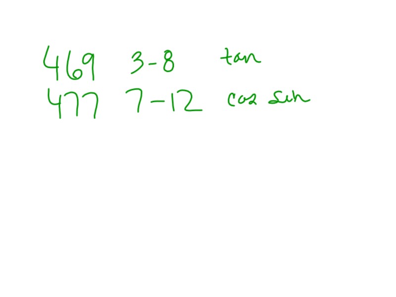 2 > 1 - Geometry Page: Trig - Day 1 intro to SIN COS TAN