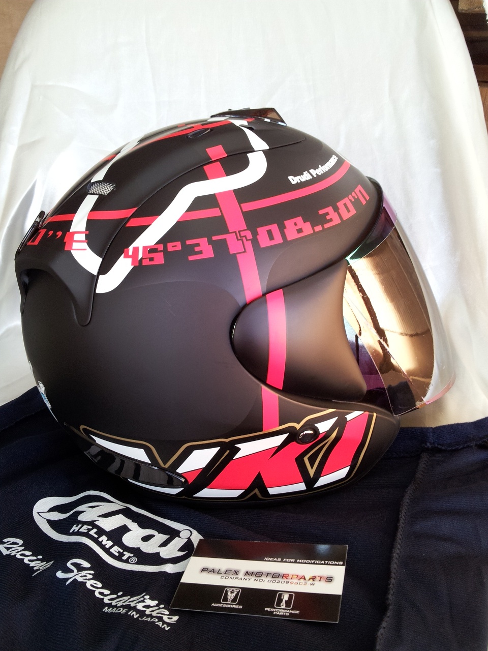 Helmet Arai Ram 4 Haga Monza Matt Black REPLICA ~ PALEX MOTOR PARTS ...