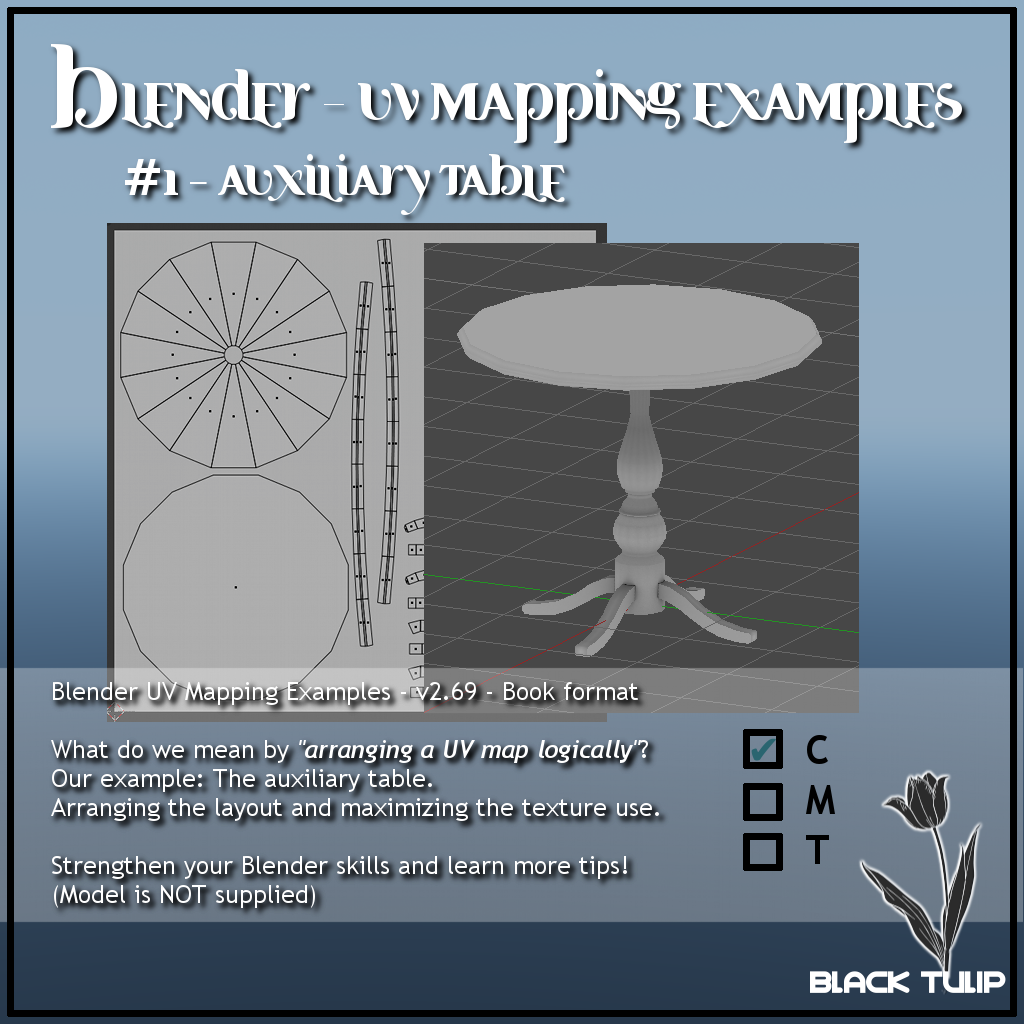 Black Tulip: New Blender book: UV Mapping examples