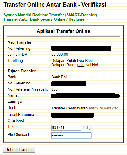 Cara Transfer Uang Menggunakan Internet Banking BSI