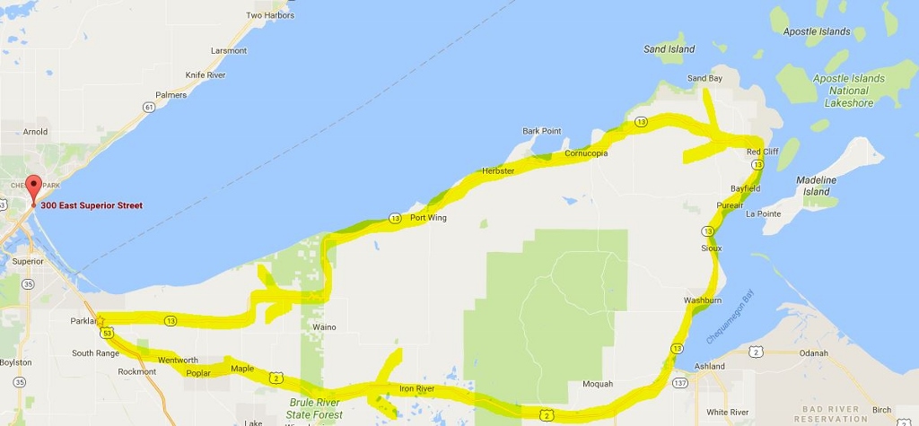 Schellhase 2017 Northwest Trip: 8 Sep - The Bayfield Loop and Allouez ...