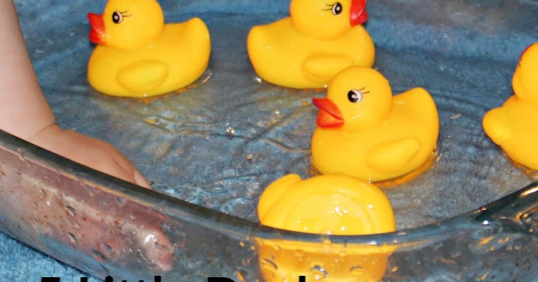 5 little ducks water play activity for babies - Messy Little Monster