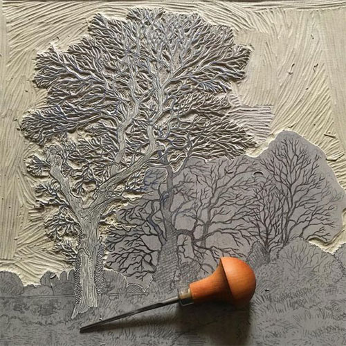 My Owl Barn: Vanessa Lubach Carves Intricate Linocuts Inspired By ...