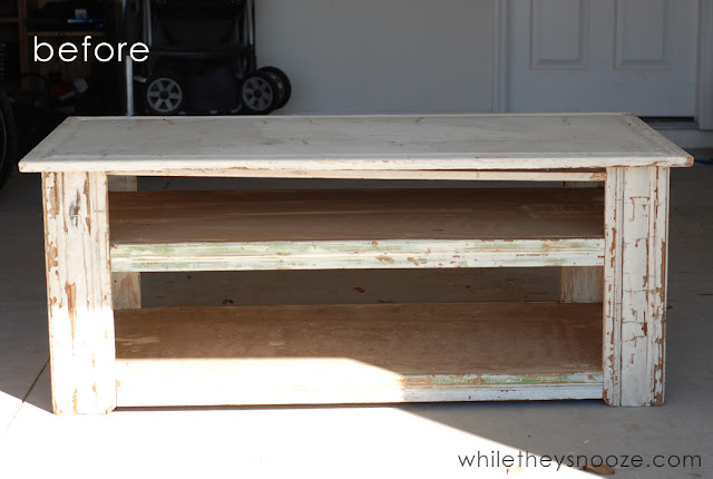 While They Snooze: DIY Map Table Tutorial