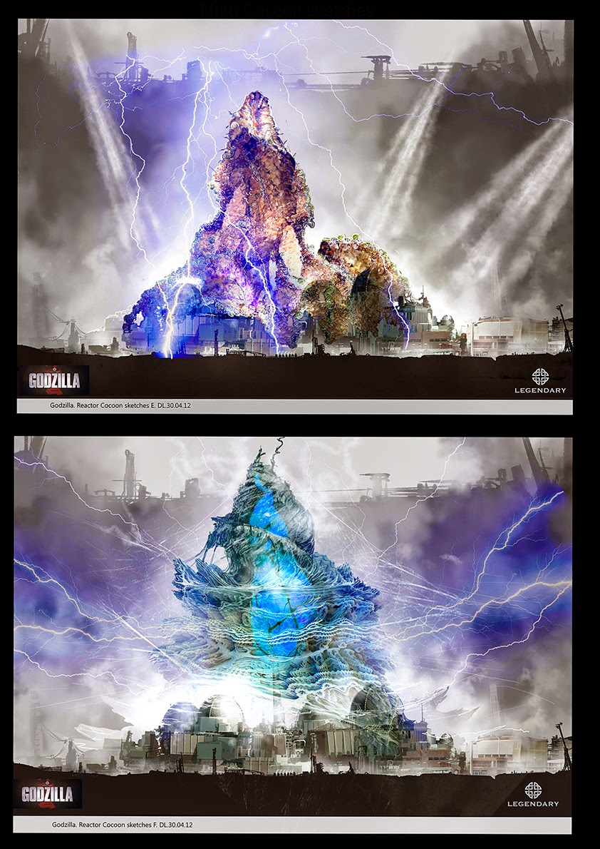 Unused GODZILLA 2014 MUTO Cocoon Concept Art by Dominic Lavery « Film ...