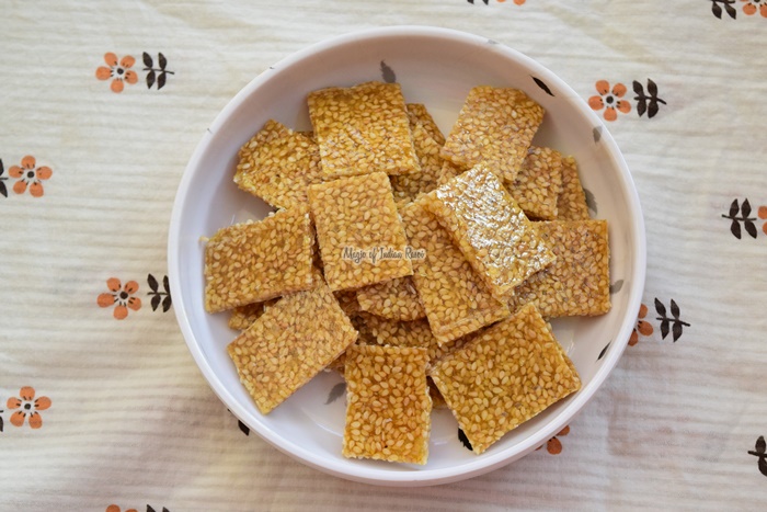 Til Chikki using Sugar | Til Patti Recipe | Magic of Indian Rasoi