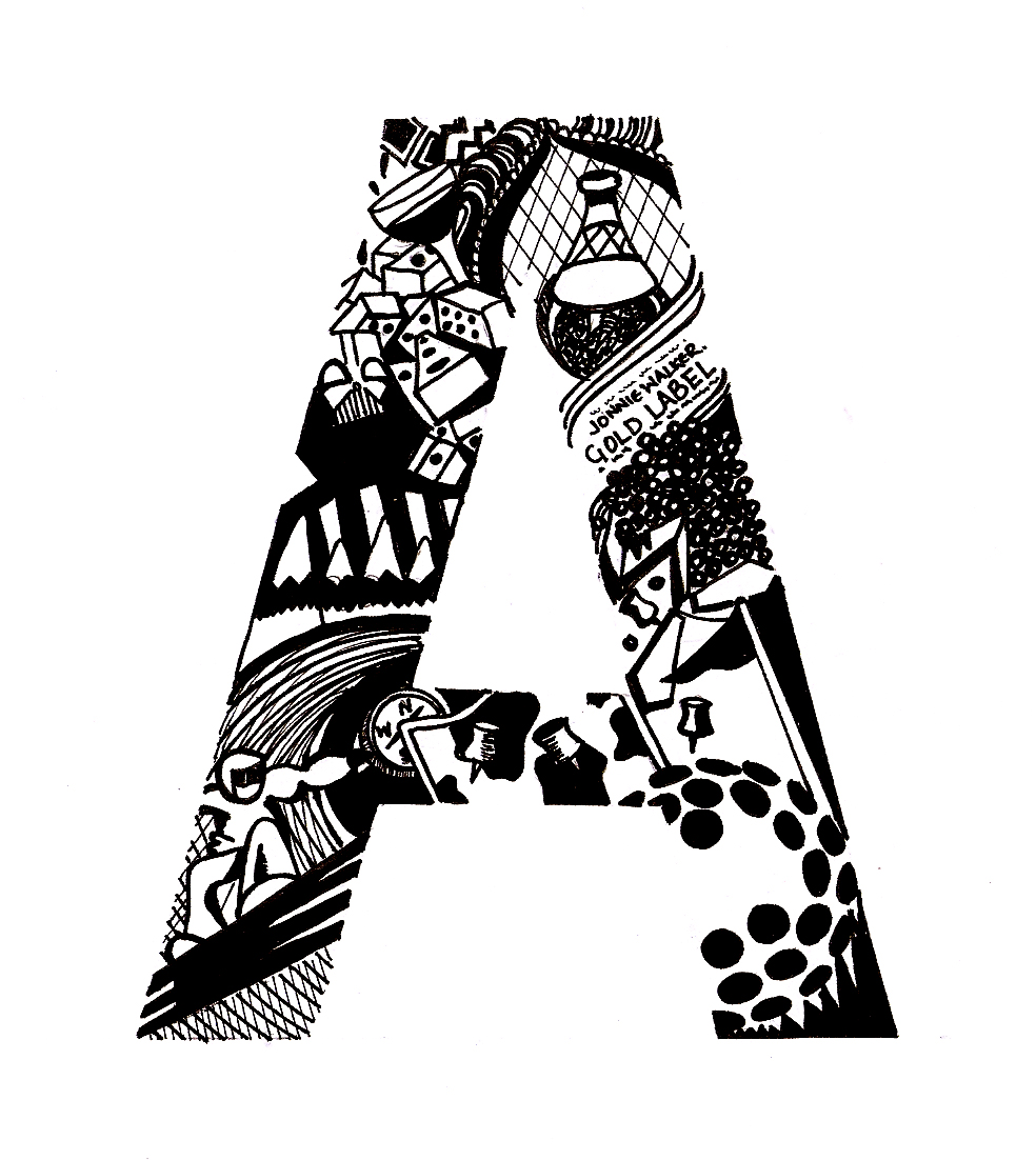 Amber Abbas: Freelance Project - Personal Branding 'Funky Letters'