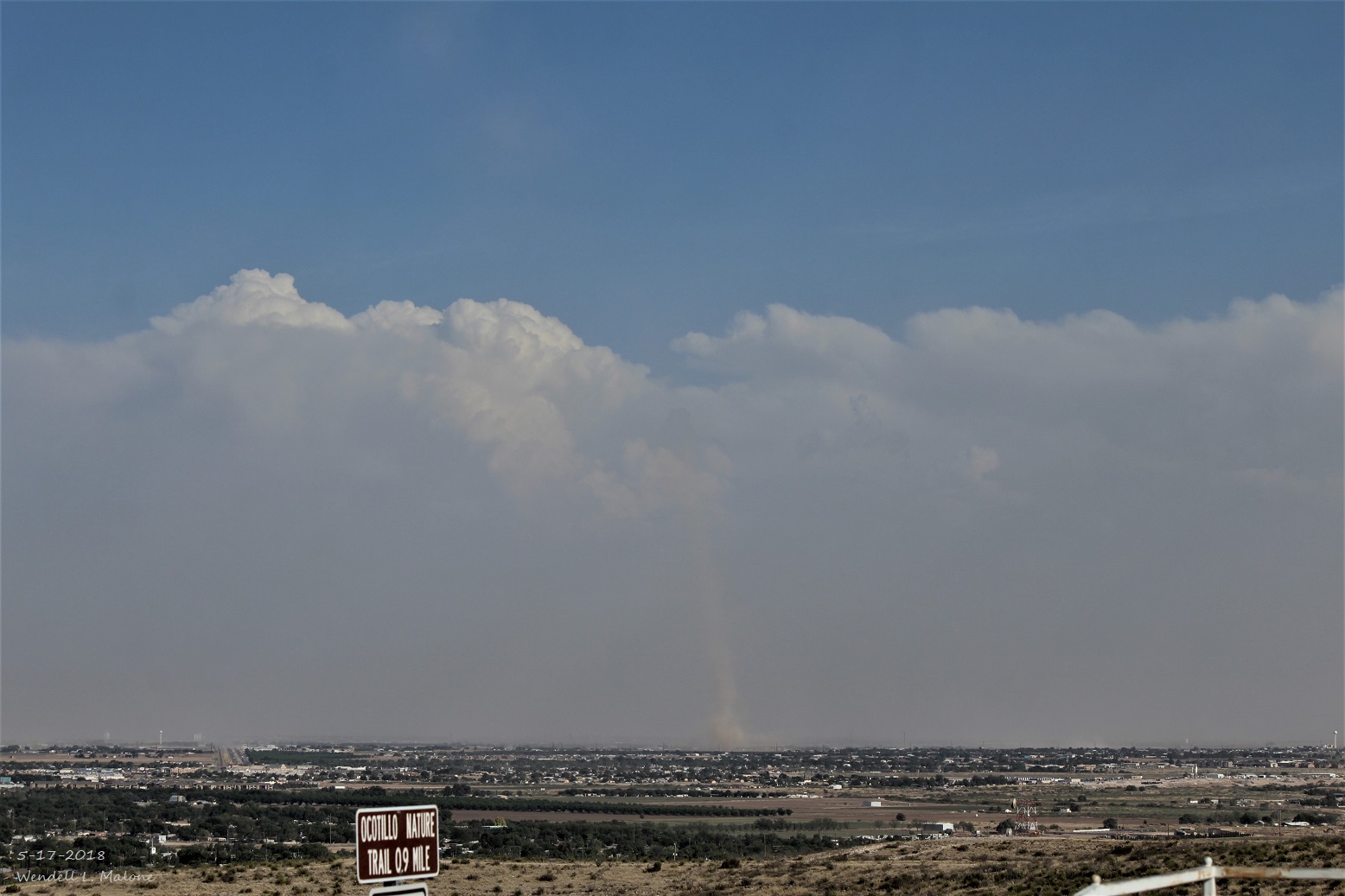 Overshooting Top Of A T-Storm & The Dryline.
