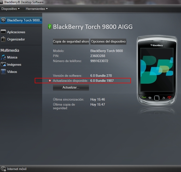 Tecnología Masticable...: Pon al día el software de tu Blackberry ...