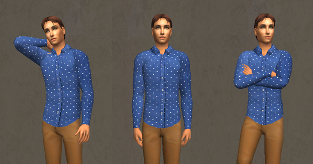 Rafaela Sims: Shirt and Pants for The sims 2 [Men]