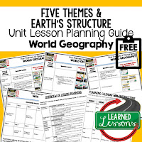 World Geography Lesson Plan Guides, World Geography Pacing Guide, World ...