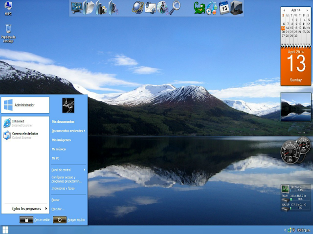 Windows xp MiniOS v2017.08 a 314MB para pc de bajos y altos recursos ...