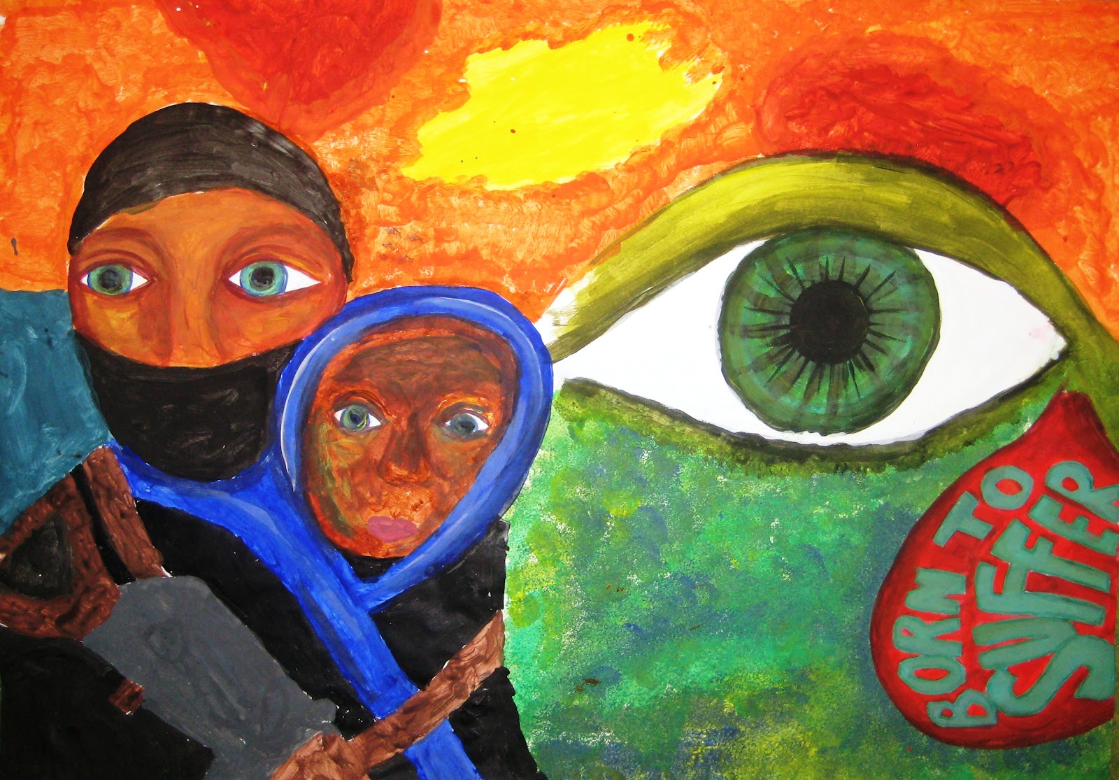 Student Artwork: Year 9 Human Rights