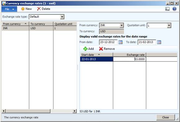 MS Dynamics Ax 2012: Currency and Exchange Rate Setup in MS Dynamics Ax ...