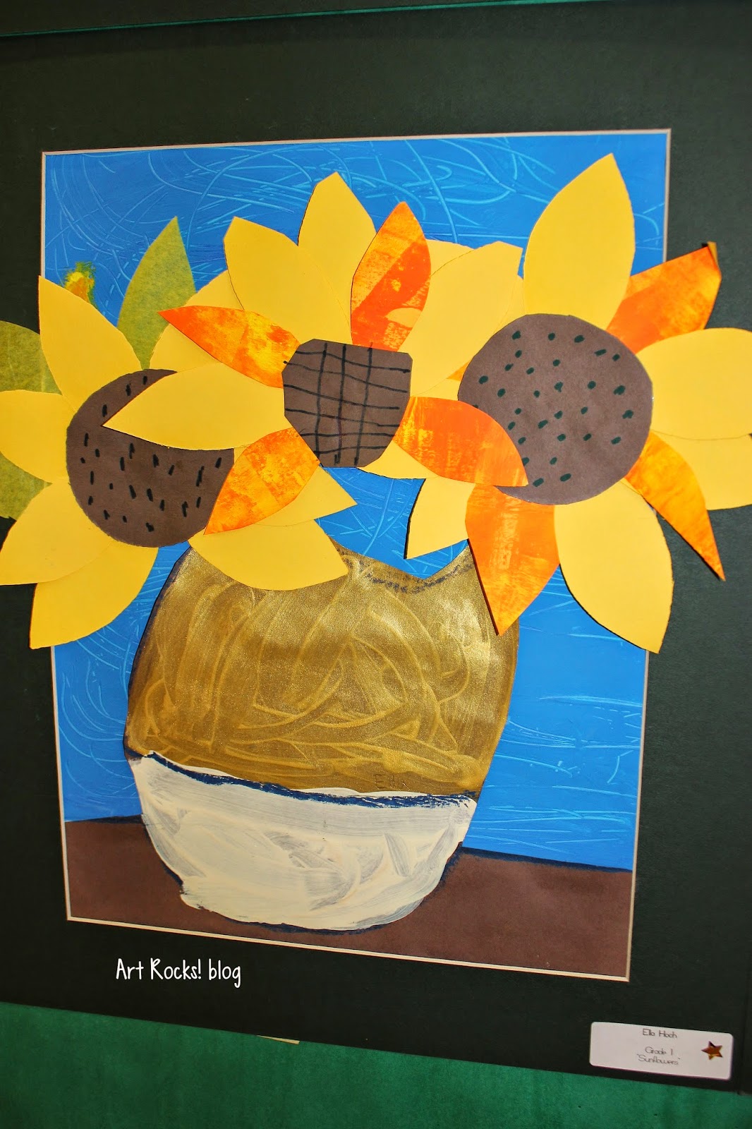 Art Rocks!: Grade 1 and Grade 5: Mixed Media Sunflowers