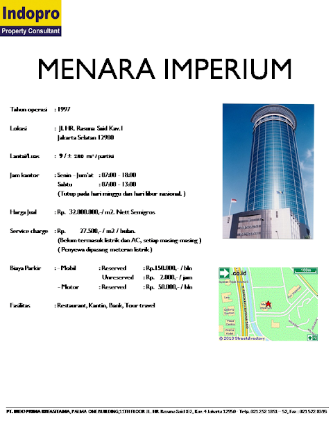 OFFICE DIJUAL: Menara Imperium - Rasuna Said Jakarta