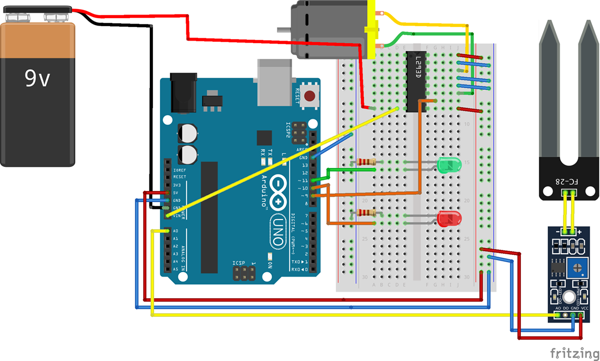 Arduino İle Otomatik Çiçek Sulama Sistemi (Devre Şeması-Kodlar ...