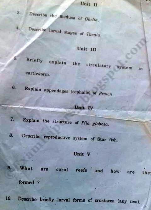 Zoology B Sc 1st Semester Previous Year Old Question Paper Jammu zoology-b-sc-1st-semester-previous-year-old-question-paper-jammu