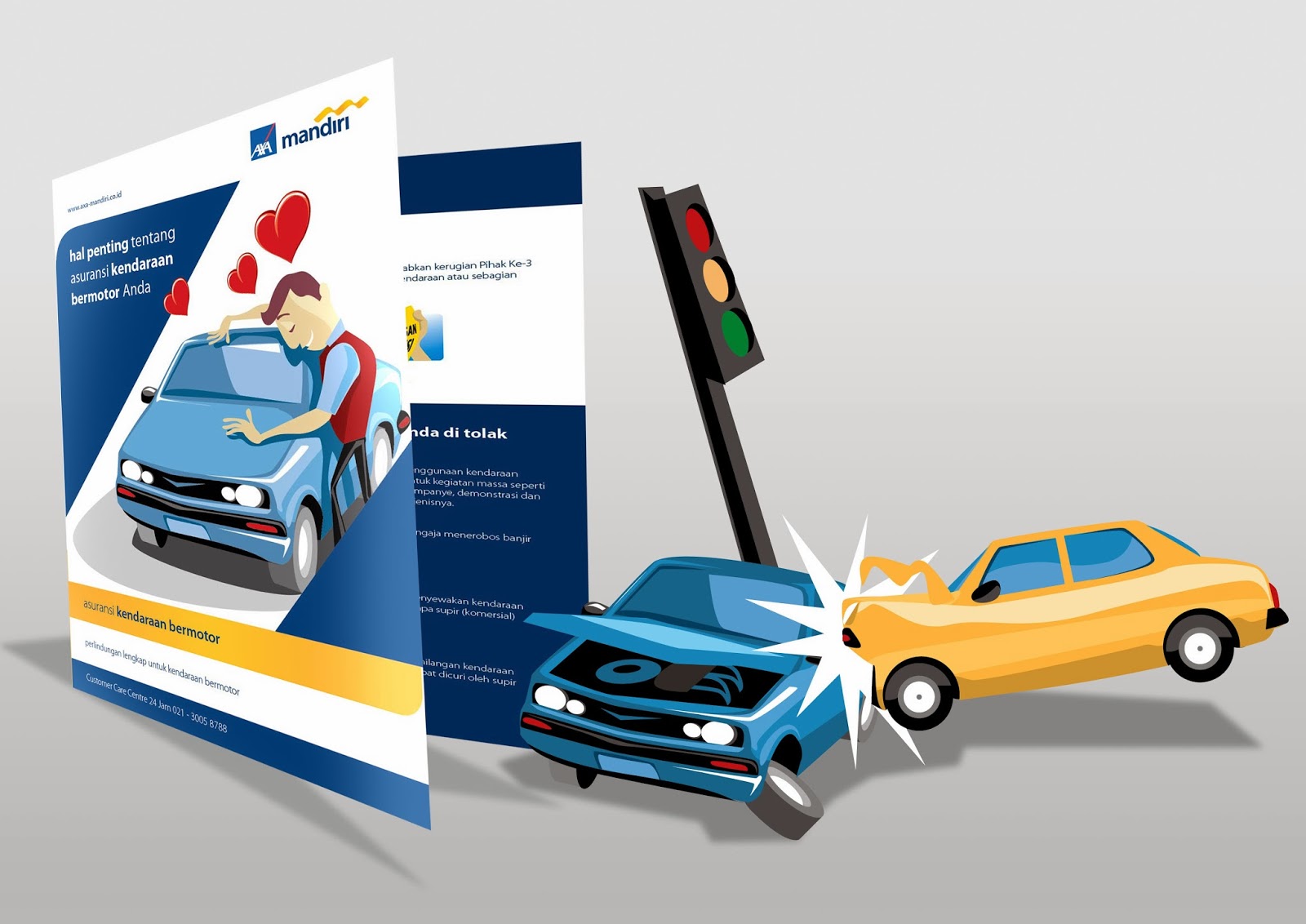 ghost illustrator: MANDIRI AXA GENERAL INSURANCE_FLYER