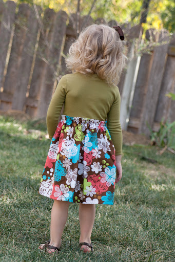 Knit-Woven Dress Sewing Pattern, Girl's Dress Pattern, 12 Months to 10 ...