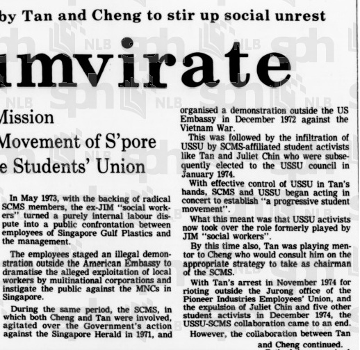 Unravelling 1987: The Leading Men: Tan Wah Piow and Vincent Chen