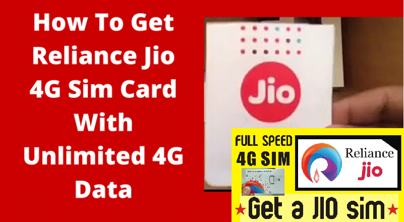 How To Get Reliance Jio 4G Sim Card Free - Detailed Procedure & Website ...